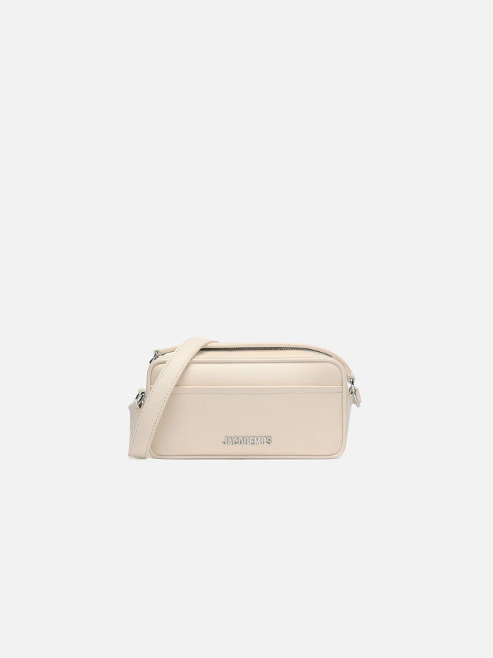 Jacquemus The Baneto Leather Camera Bag Light Ivory