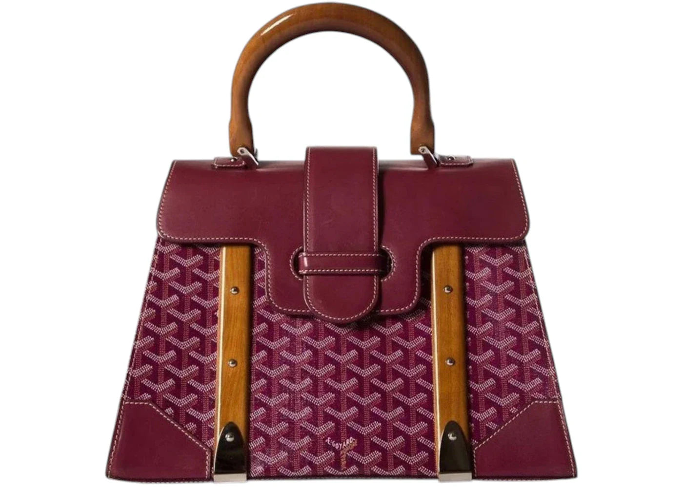 Goyard Saigon Structure Mini Bag Burgundy