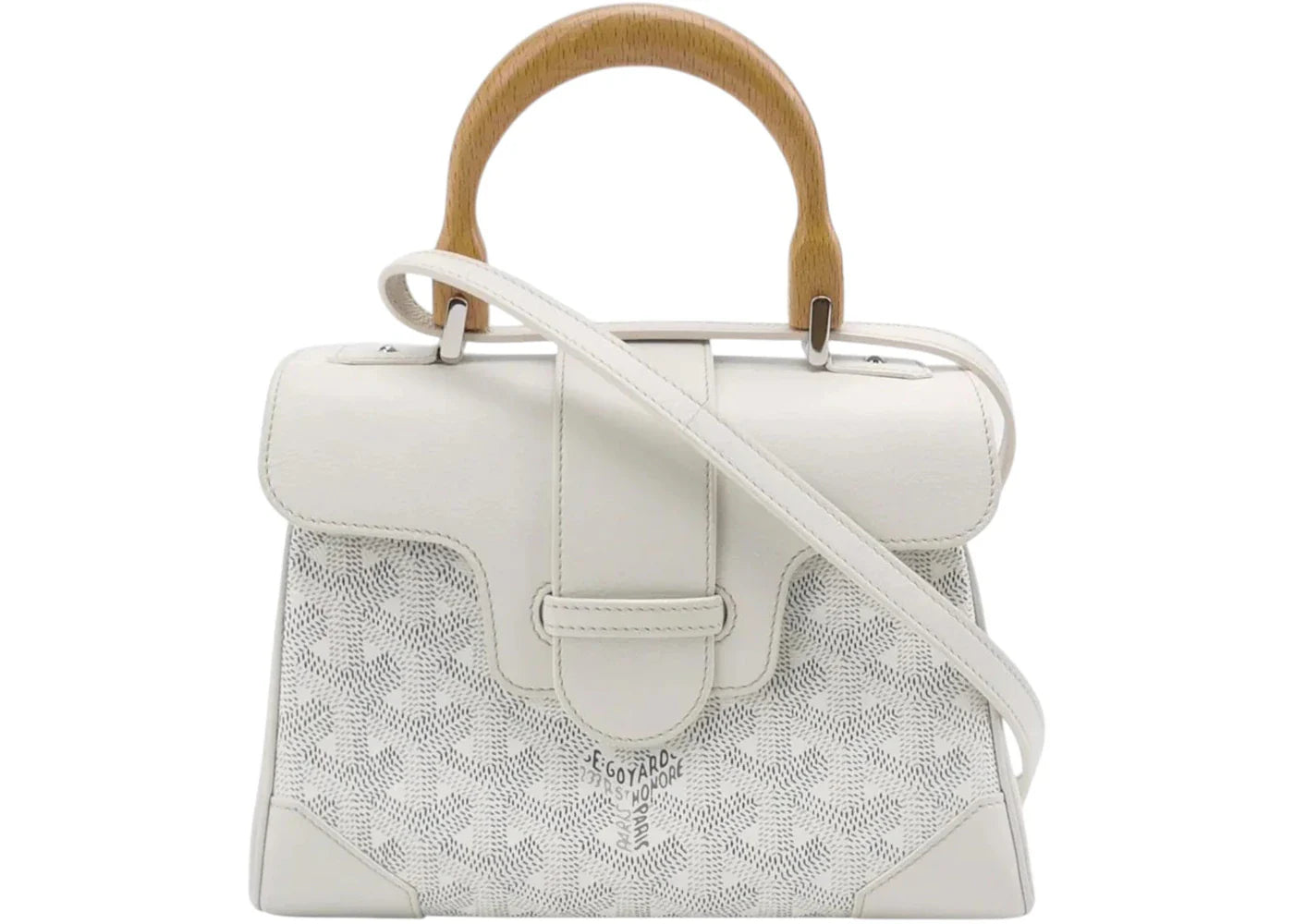 Goyard Saigon Structure Mini Bag White