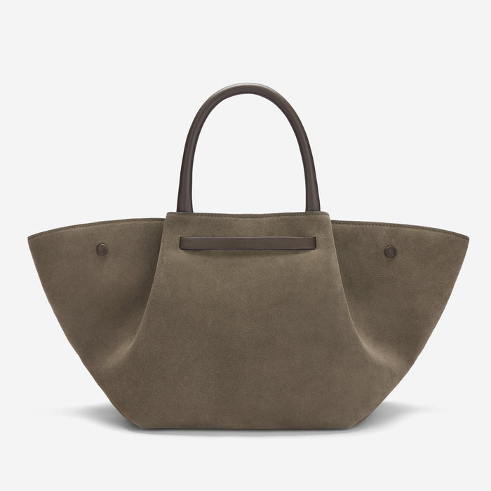 DeMellier The Midi New York deep olive suede & deep olive smooth
